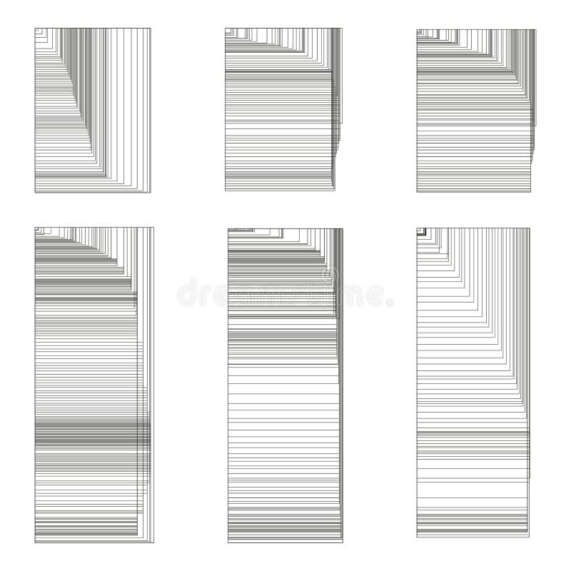 Abstract Stripes Design. Vertical Linear Pattern. Black and White ...