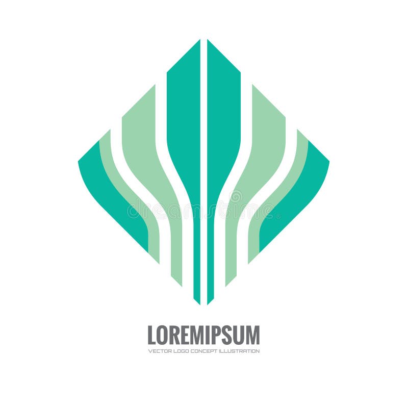 Abstract Stripes - Vector Logo Concept Illustration. Vector Logo ...