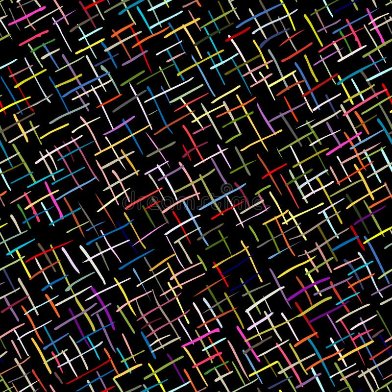 Abstract Strokes, Seamless Pattern for Your Design Stock Vector ...