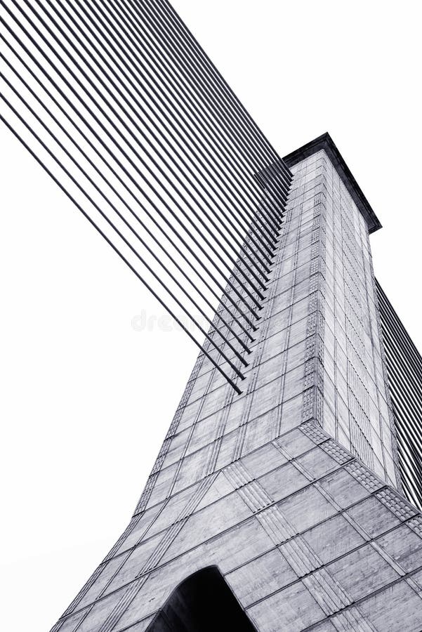 Abstract Structural of Bridge Detail Stock Image - Image of anchorage ...