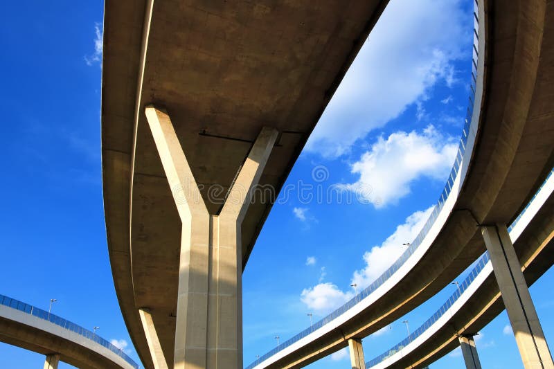 Abstract Structural of Bridge Stock Image - Image of shine, horizon ...