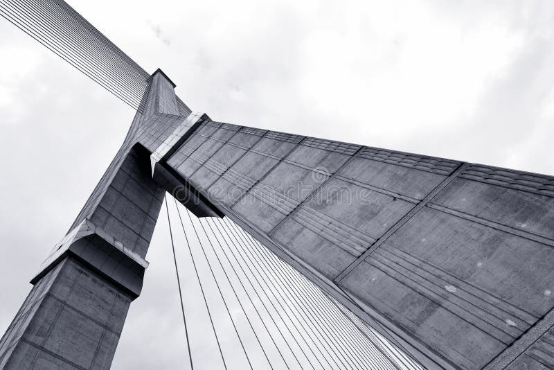 Abstract Structural of Bridge Stock Image - Image of pattern, contrast ...