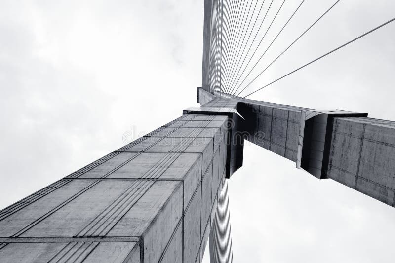 Abstract Structural of Bridge Stock Image - Image of railroad, focal ...