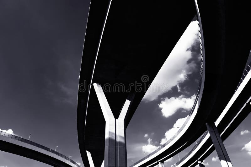 Abstract Structural of Bridge Stock Photo - Image of shape, pattern ...