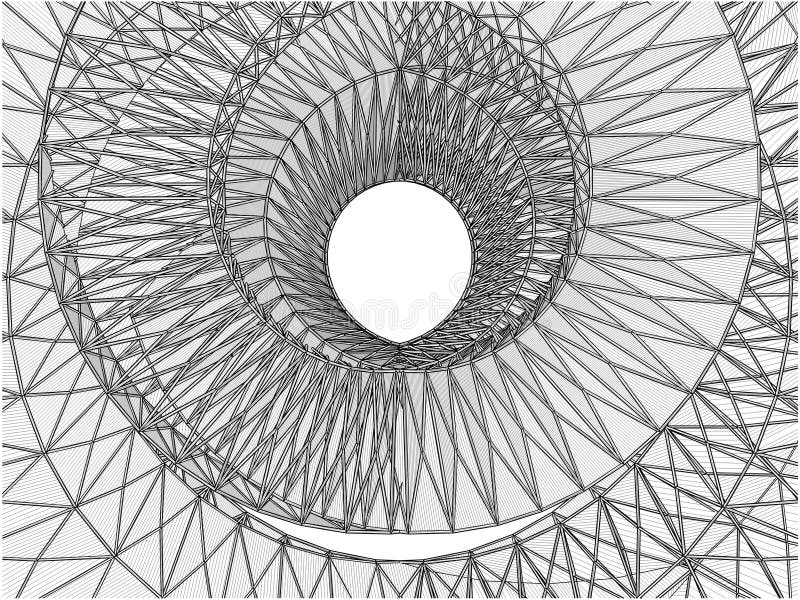 Abstract Structural Construction Vector Stock Illustration ...