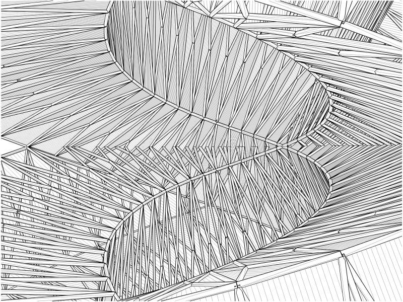 Abstract Structural Construction Vector Stock Illustration ...