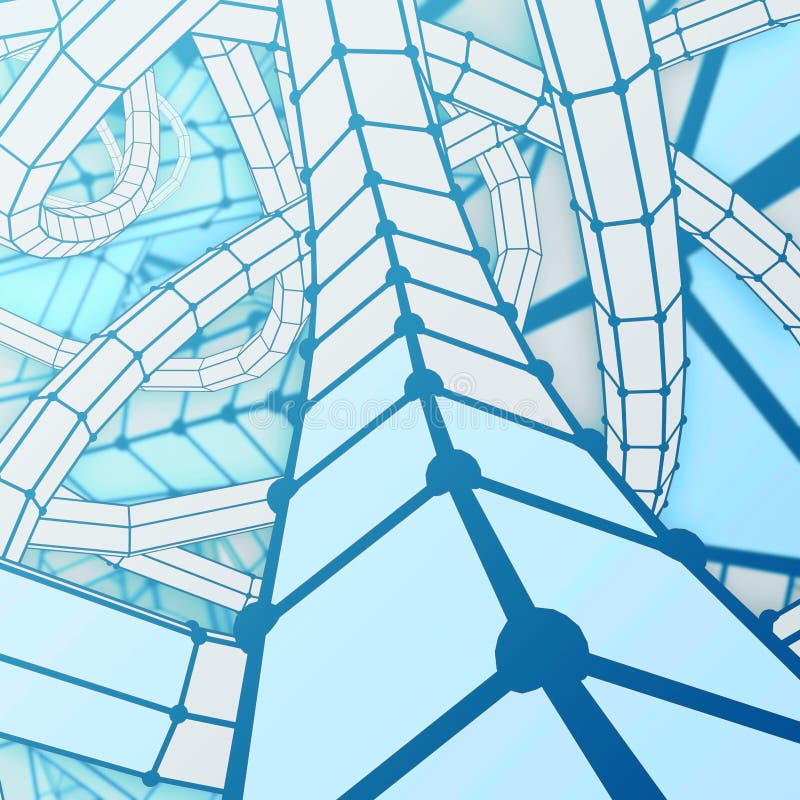 Abstract structure stock illustration. Illustration of modern - 26960631