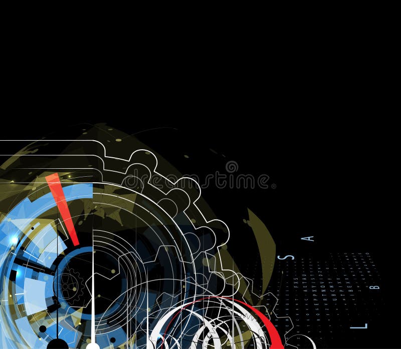 Abstract Structure Circuit Computer Triangle Technology Business Stock ...