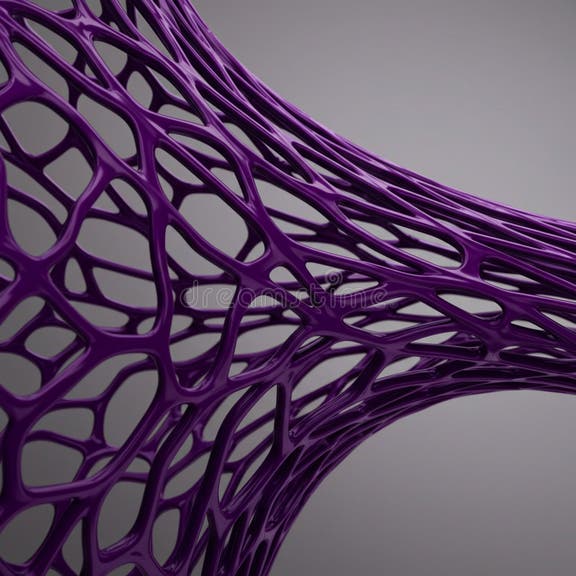 Abstract Structure with a Complex Web-like Pattern, Composed of ...