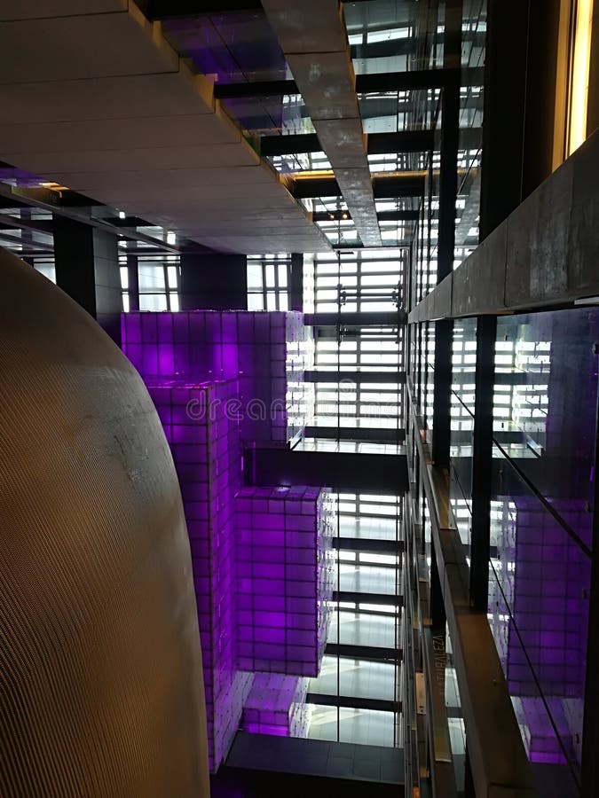 Abstract Structure with Geometric Patterns Editorial Image - Image of ...