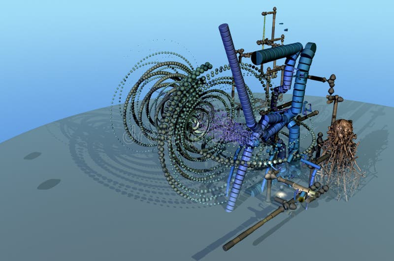 Abstract structure stock illustration. Illustration of generated - 33039947