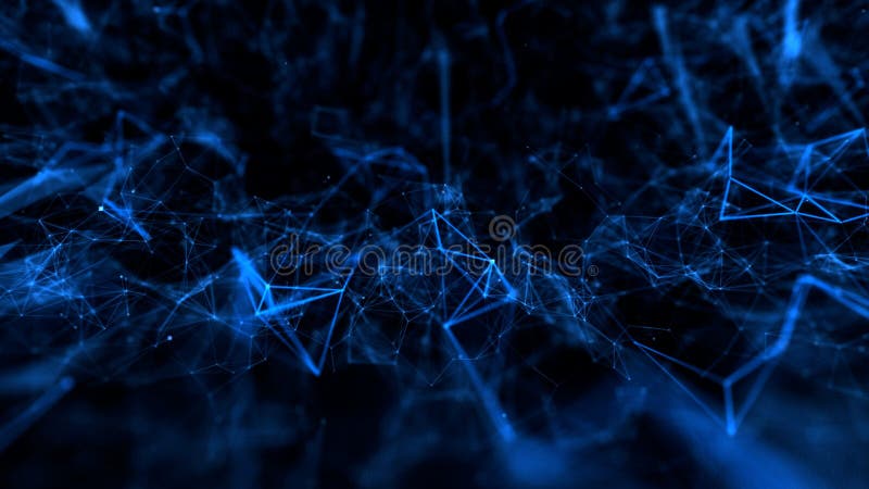 Abstract Structure Technology Science Background Blue Stock ...