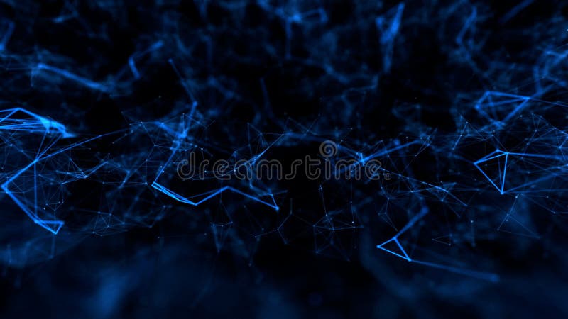 Abstract Structure Technology Science Background Blue Stock ...
