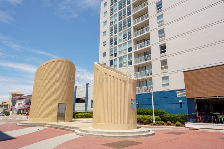 Abstract Structures on Virginia Beach Boardwalk Editorial Image - Image ...