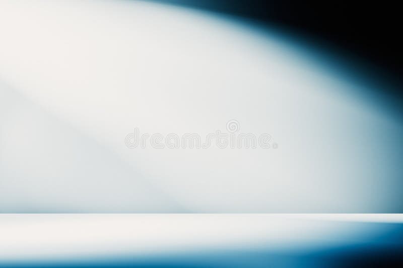 Abstract Studio Background with Light Blue Gradient and Shadow. 3D ...