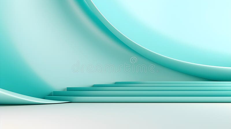 Abstract Studio Background in White Colors. Minimal Showroom for ...