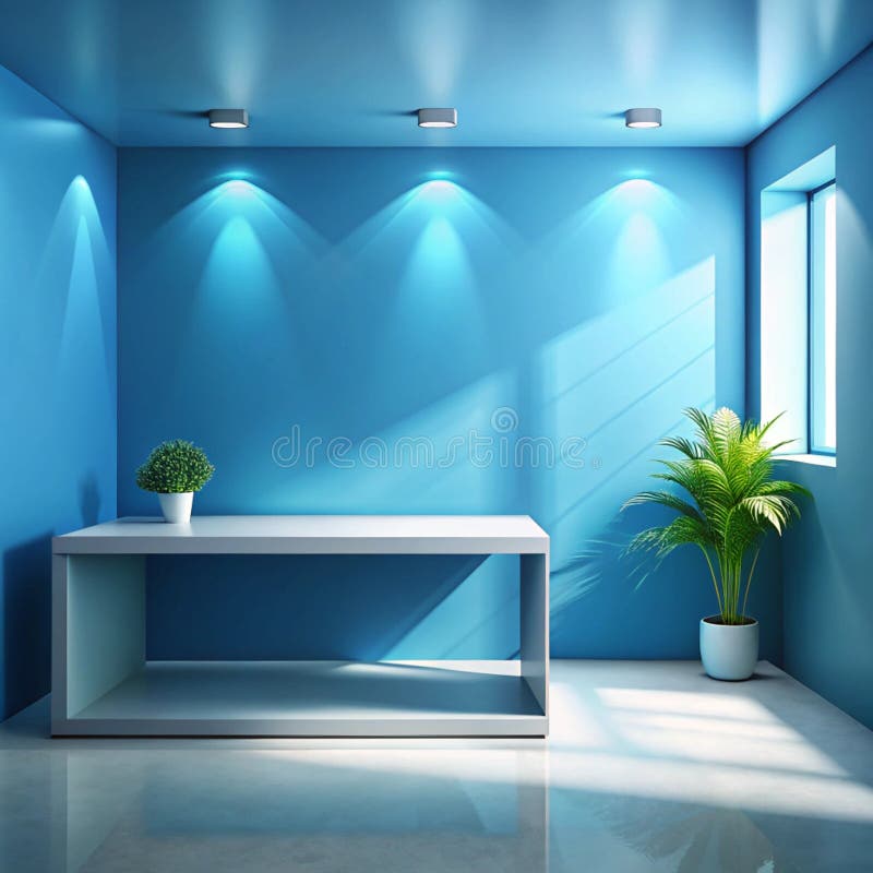 Abstract Studio Blue Background for Business or Presentation Stock ...