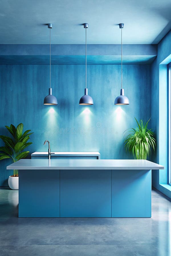 Abstract Studio Blue Background for Business or Presentation Stock ...