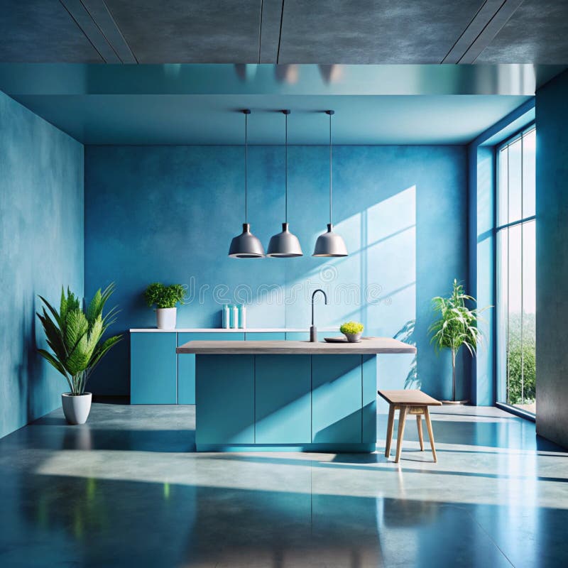 Abstract Studio Blue Background for Business or Presentation Stock ...