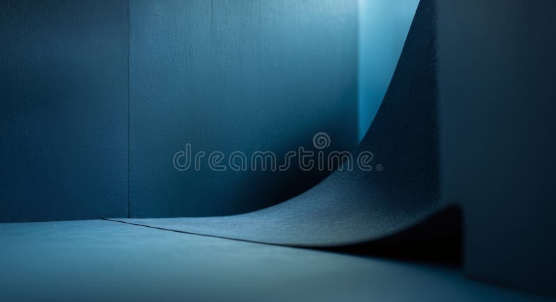 Abstract Studio Shot with a Curved Backdrop and Dramatic Lighting ...