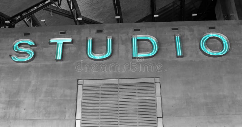 Abstract Studio Sign stock image. Image of gray, element - 45932829