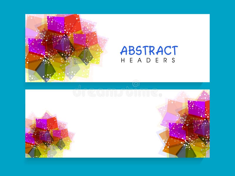 Abstract Style Banner or Header Design for Advertising Stock ...