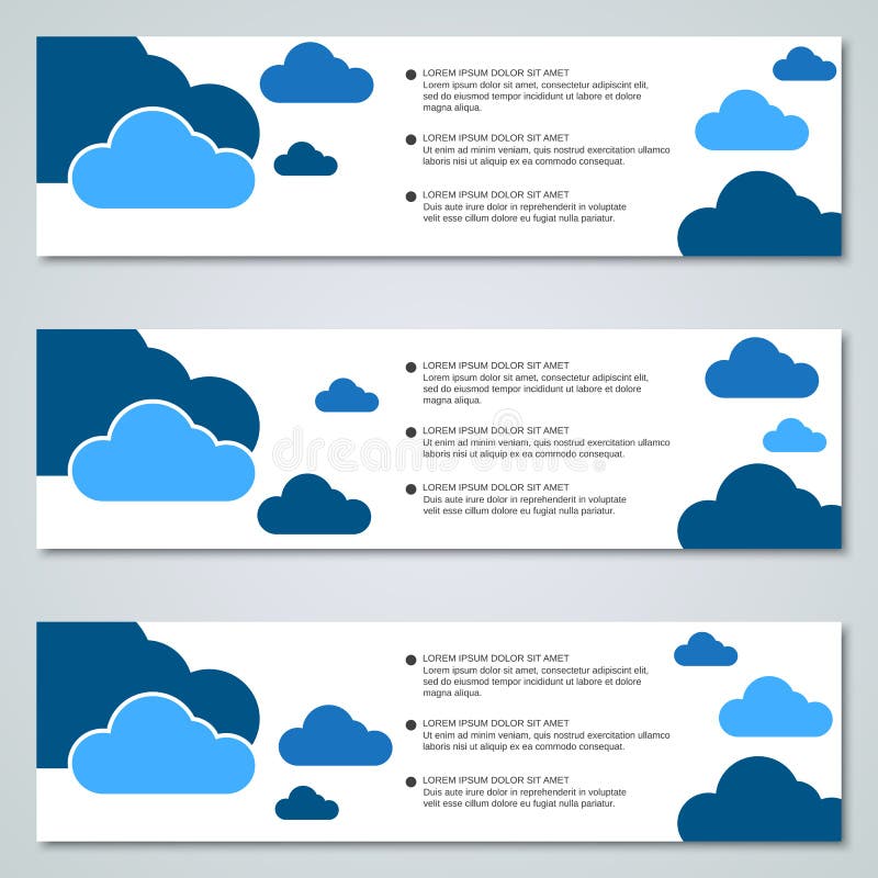 Abstract Style Banners Templates Stock Vector - Illustration of ...