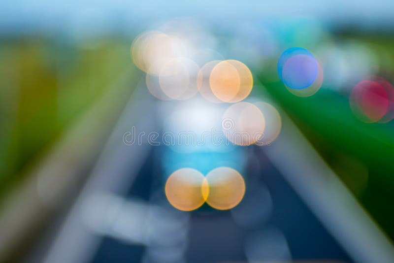 Abstract Style - Defocused Highway Lights Stock Photo - Image of ...