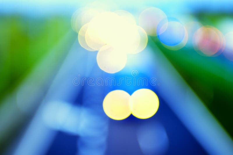 Abstract Style - Defocused Highway Lights Stock Image - Image of ...