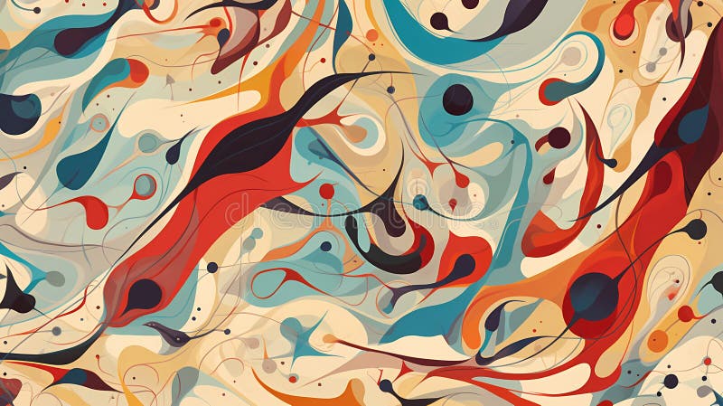Abstract Pattern with Freedom Style. AI-generated. Stock Illustration ...