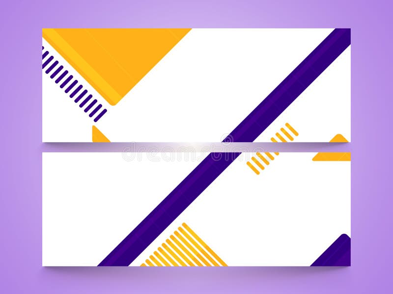 Abstract Style Header or Banner Design Set with Space for Advertising ...