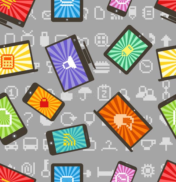 Abstract Style Modern Gadgets Stock Vector - Illustration of community ...