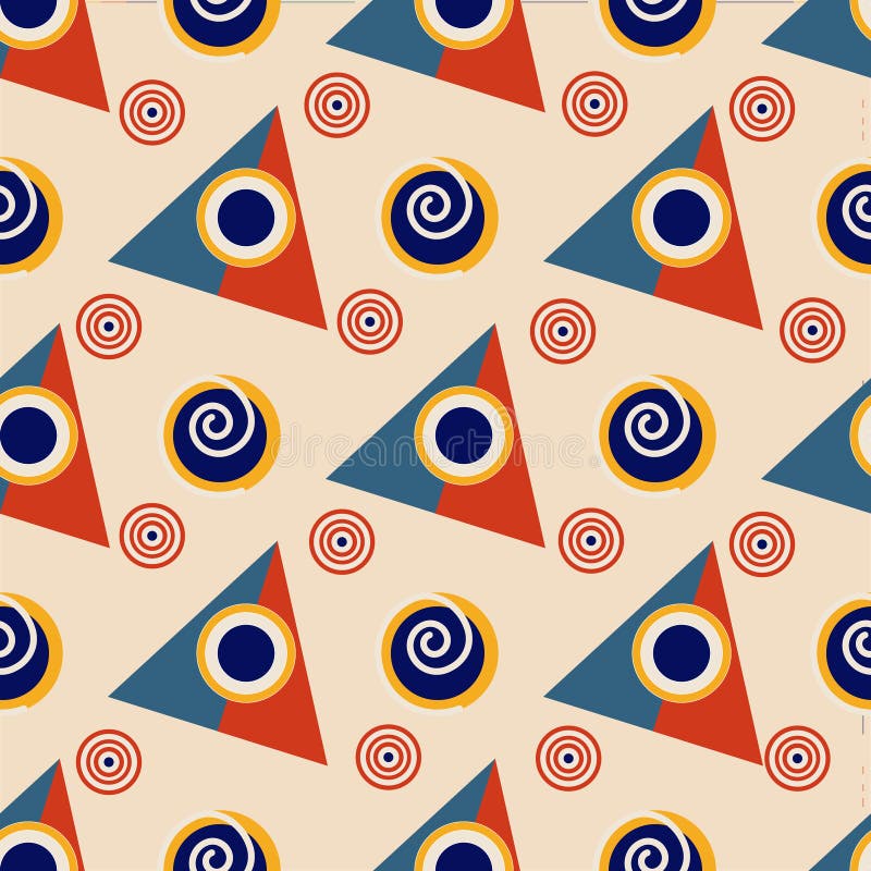 Abstract Style Packaging Paper Pattern in Bright Colors Stock Vector ...