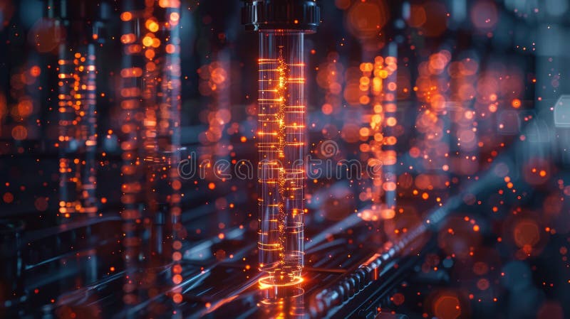 Abstract Style of Particle in Pharmaceutical Lab with Micro Technology ...