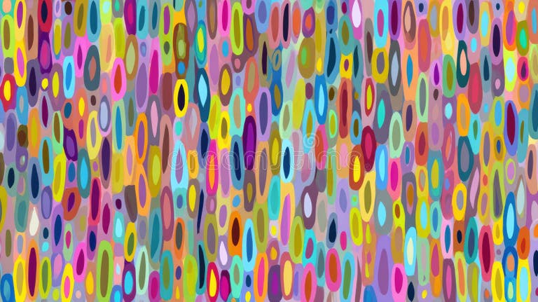 Stylized Abstract Retina Pattern in Vibrant Colors with a Clear Top ...