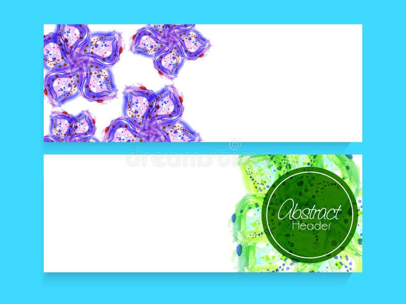 Abstract Style Social Media Banner or Header Design with Copy Space in ...