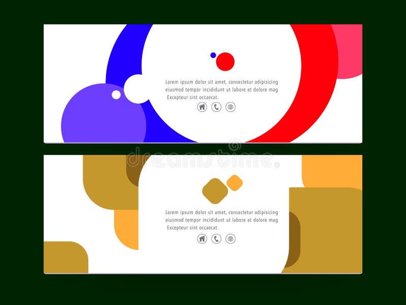 Abstract Style Social Media Banner or Header for Advertising Stock ...