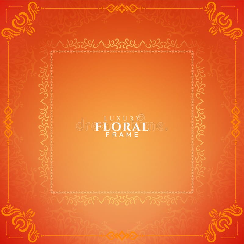 Abstract Stylish Royal Decorative Frame Background Stock Vector ...