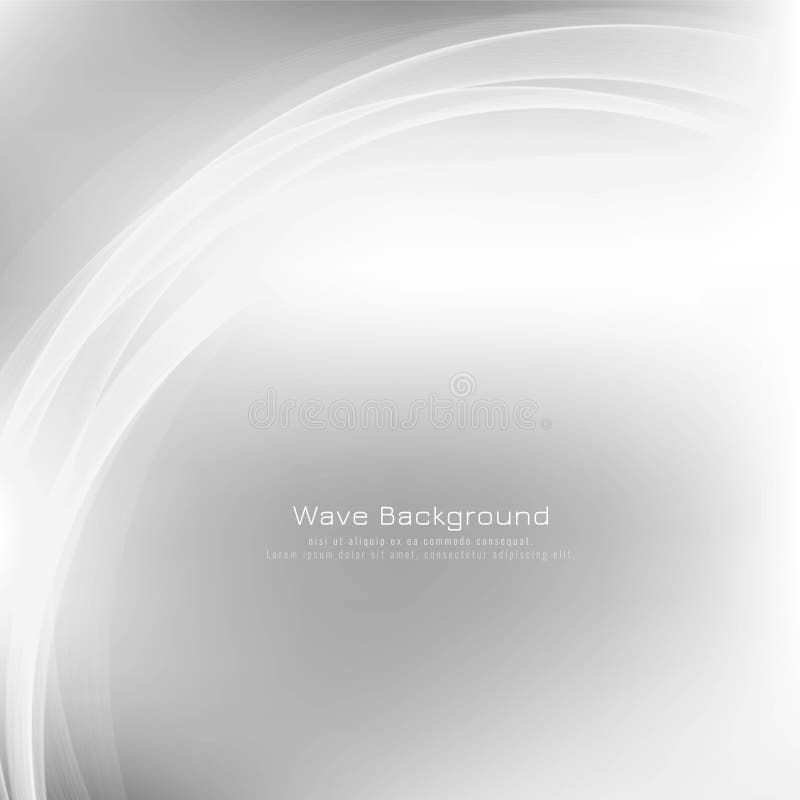 Wave Grey Background. Wave Grey Wallpaper. Stock Vector - Illustration ...