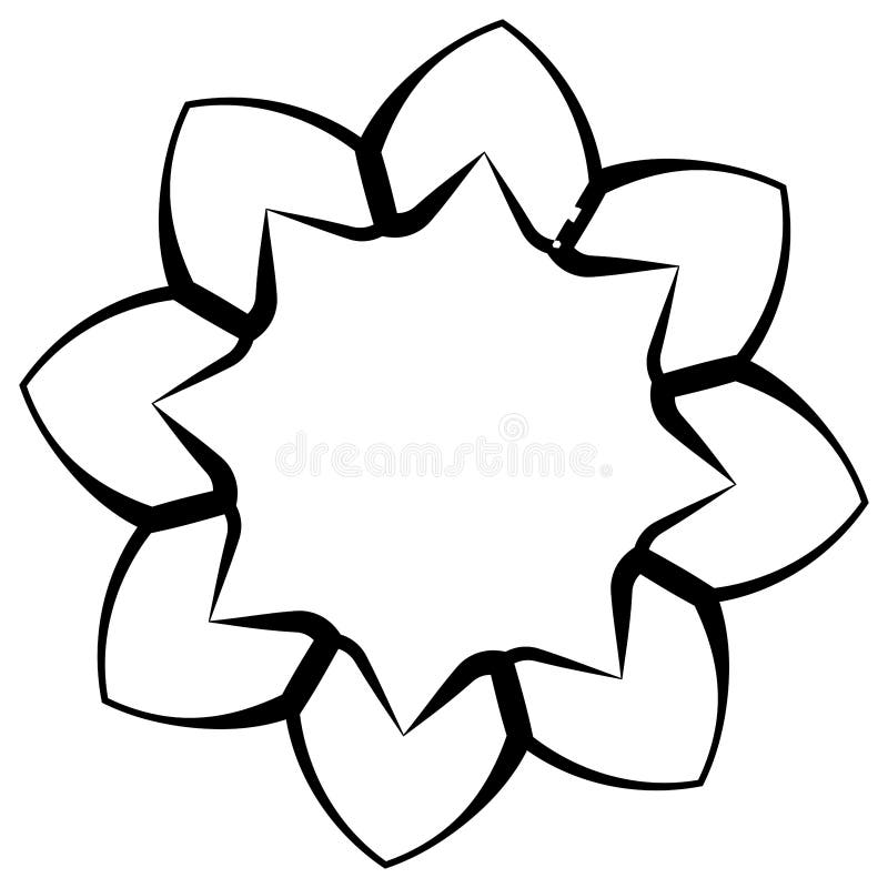 Abstract Stylized Geometric Icon, Logo, Shape Vector Illustration Stock ...