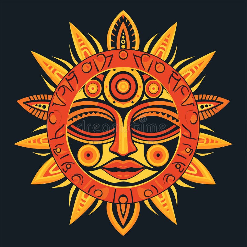 Mayan Sun Symbol Stock Illustrations – 1,067 Mayan Sun Symbol Stock ...