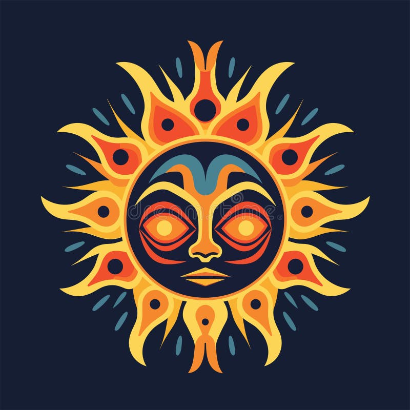 Mayan Sun Moon Stock Illustrations – 53 Mayan Sun Moon Stock ...
