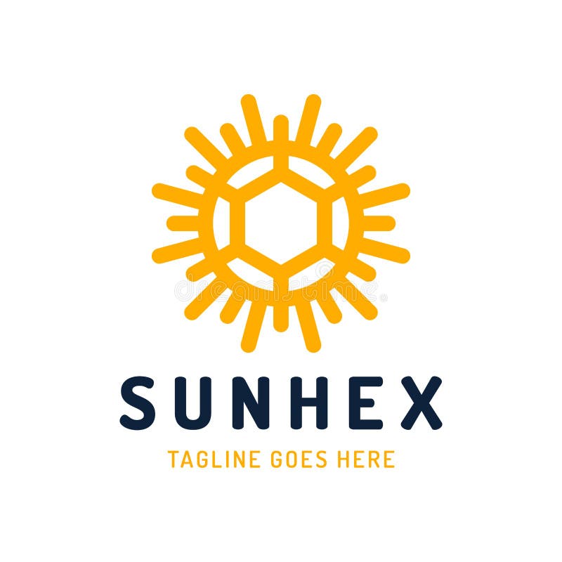 Sun Logo Hexagon Stock Illustrations – 527 Sun Logo Hexagon Stock ...