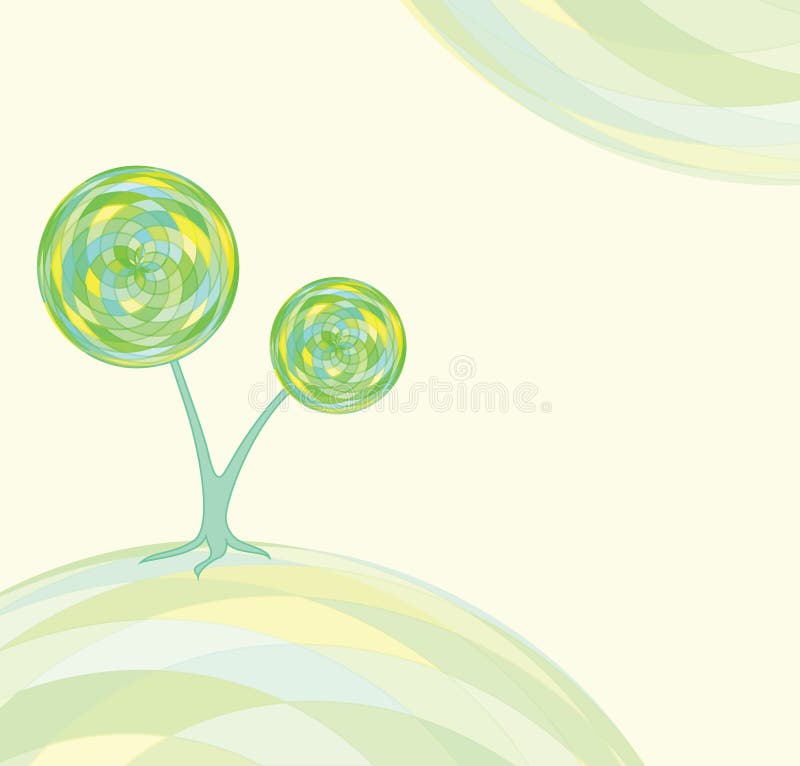 Abstract Stylized Tree Illustration Stock Vector - Illustration of ...