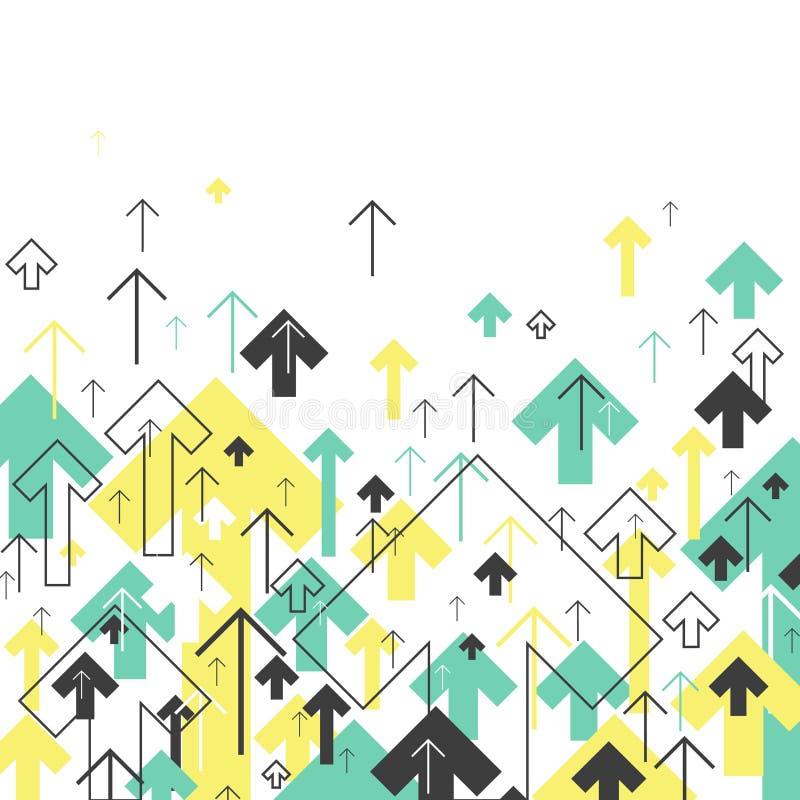 Abstract Success Arrows Up. Motion Up Stock Vector - Illustration of ...