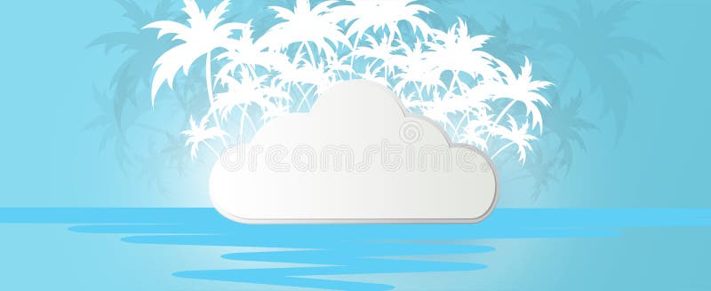 Abstract Summer Beach Party among Palm Tree Stock Vector - Illustration ...