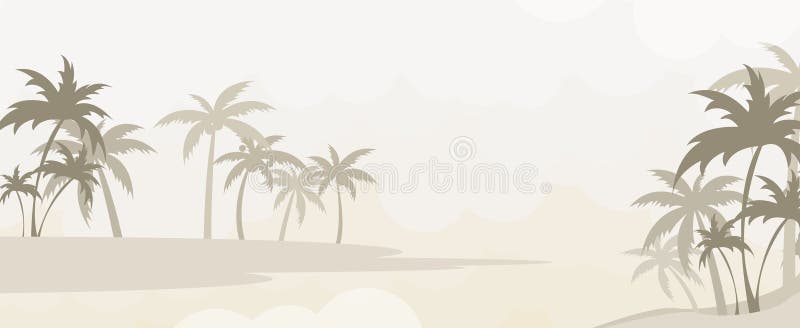 Abstract Summer Beach Party among Palm Tree Stock Vector - Illustration ...
