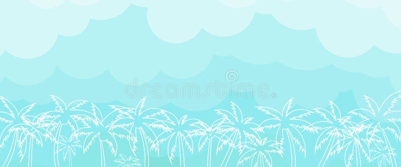 Abstract Summer Beach Party among Palm Tree Stock Vector - Illustration ...