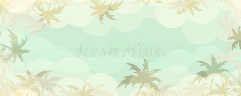 Abstract Summer Beach Party among Palm Tree Stock Vector - Illustration ...