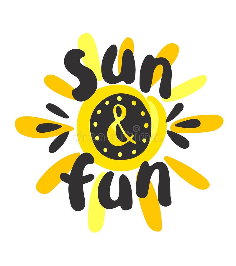 Sun Fun Logo stock vector. Illustration of idea, concept - 40006679